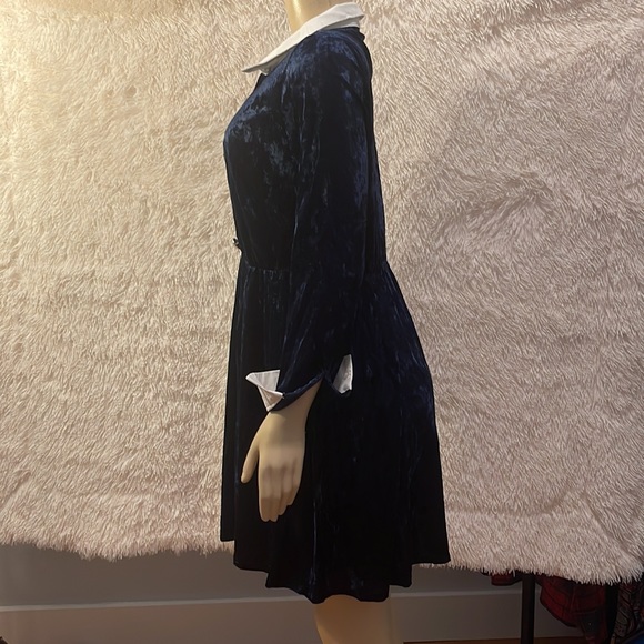 Dresses | Midnight Blue Velvet Nightdress | Poshmark